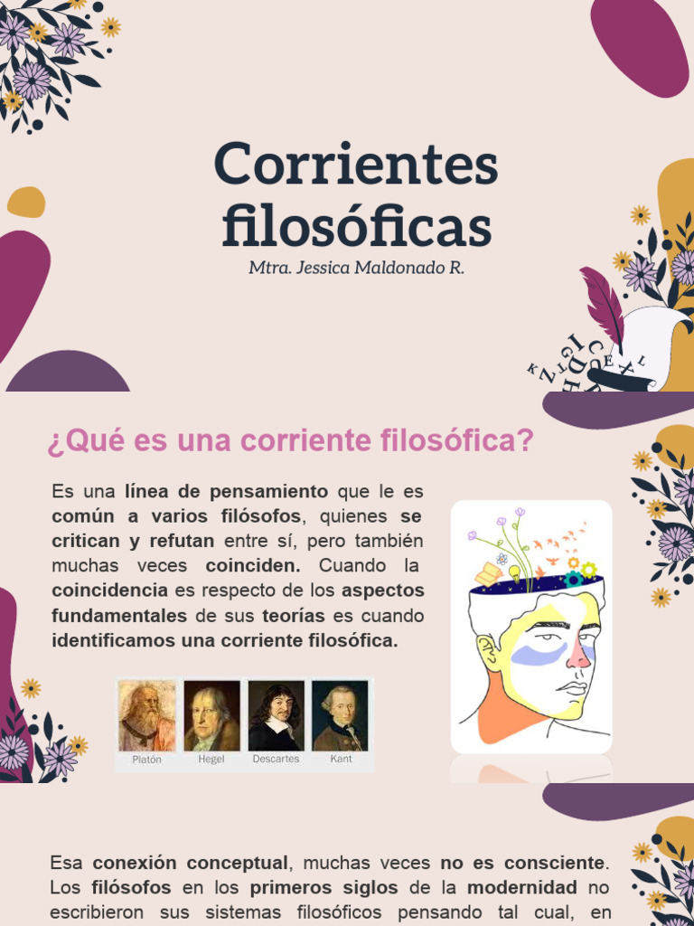 6 Corrientes y Algunos Filósofos Modernos | PDF