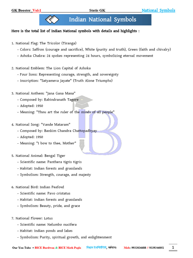 National Symbols | PDF