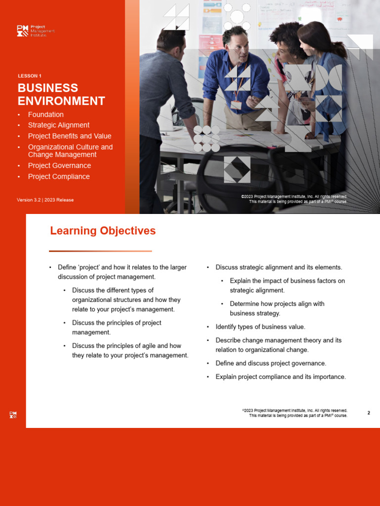 Student V3 2 Lesson 1 Pmp Auth Exam Prep Pdf