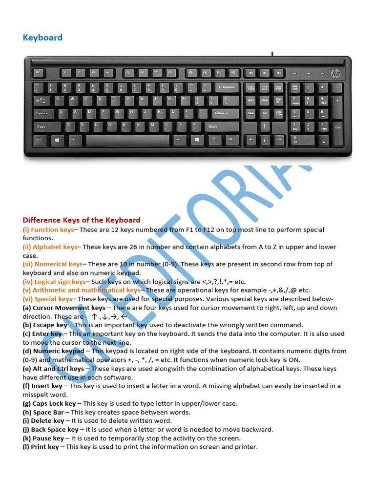 Keyboard Questions | PDF