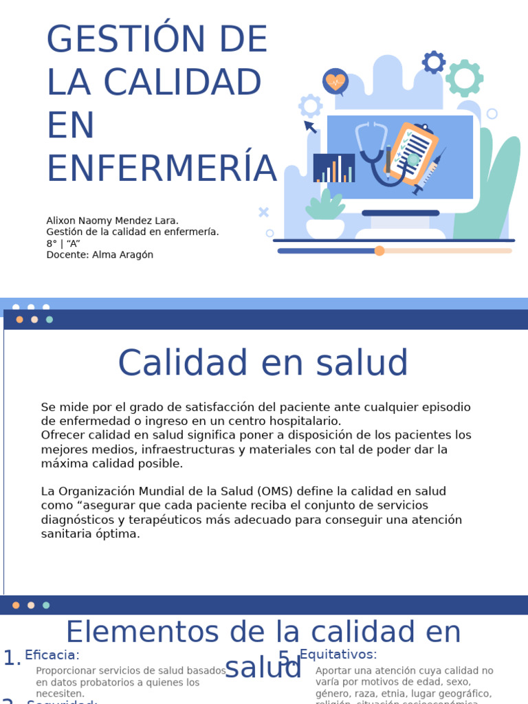 Gestión de La Calidad en Enfem¿rmeria | PDF