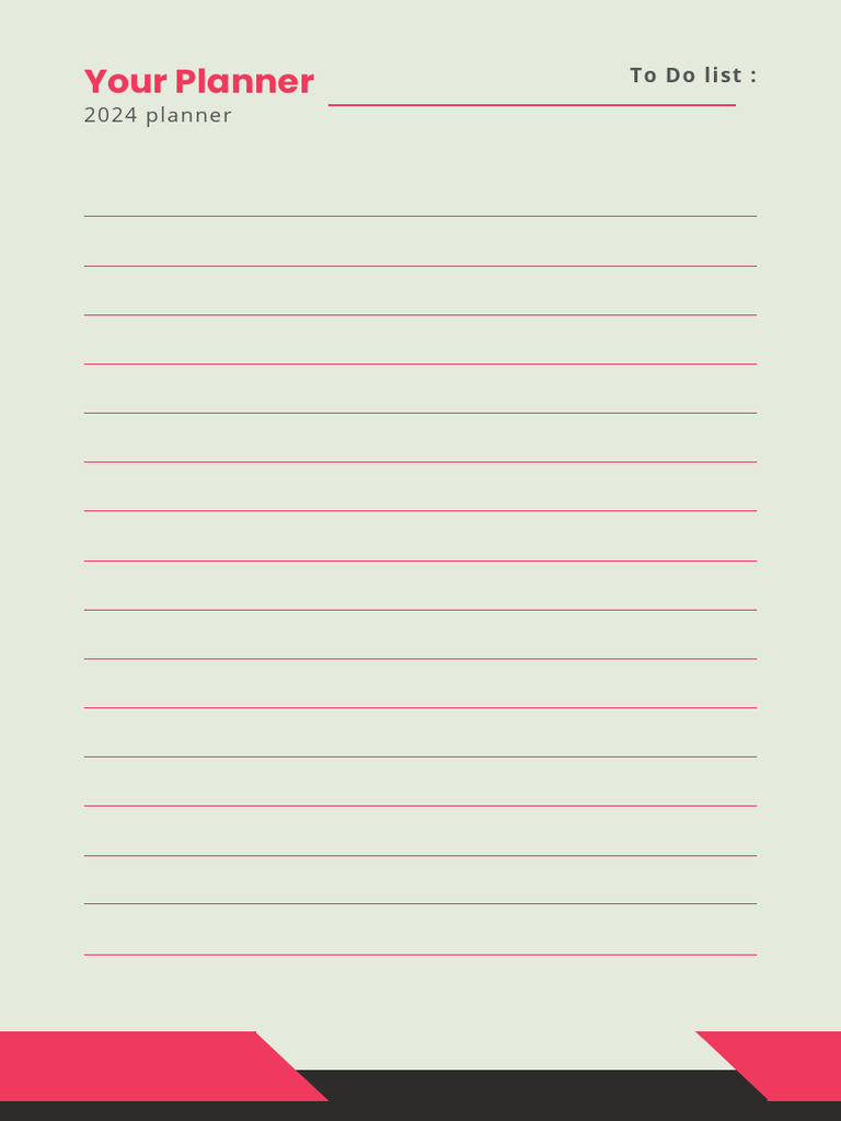 Modern Journal Notes Page Planner | PDF