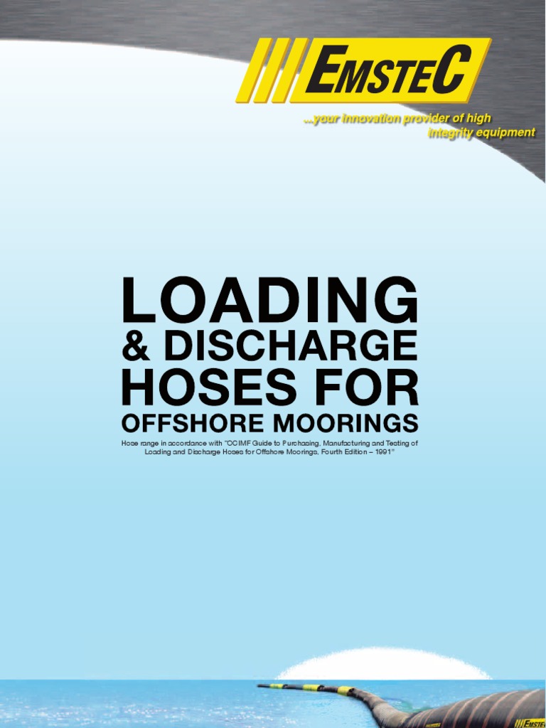 Loading & Discharge Hoses For Offshore Moorings | PDF | Buoyancy | Oil ...