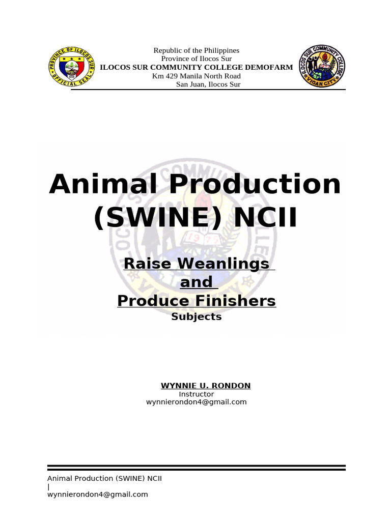 Module Swine For Modern Hog Raising | PDF
