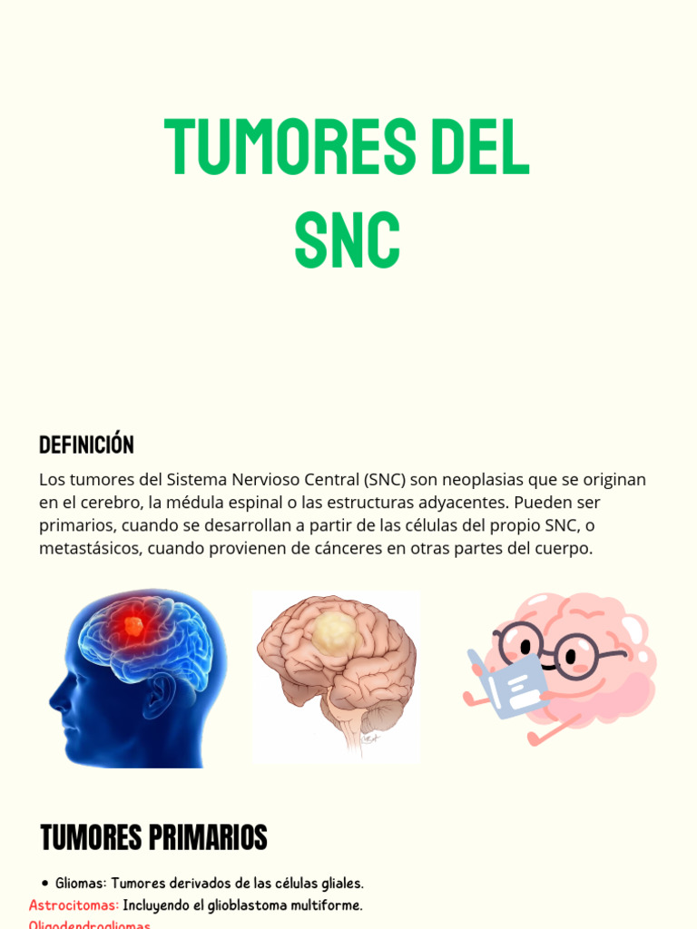 Tumores Del SNC | PDF | Cáncer | Sistema nervioso central