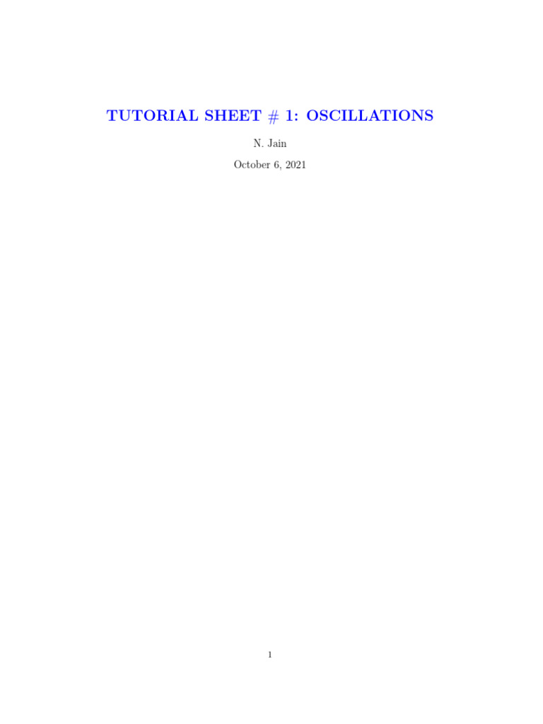 TUT - 01 - UPH004 (With Solution) | PDF