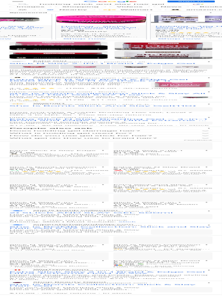 Holding Stick and Slay Hair Gel - Google Search | PDF