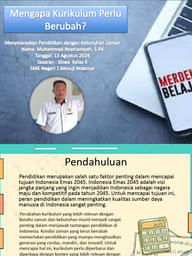 Mengapa Kurikulum Perlu Berubah | PDF