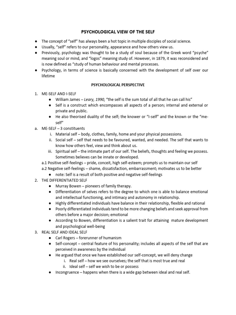 UTS - CHAPTER IV PSYCH PERSPECTIVE - Students | PDF | Id | Self-Improvement