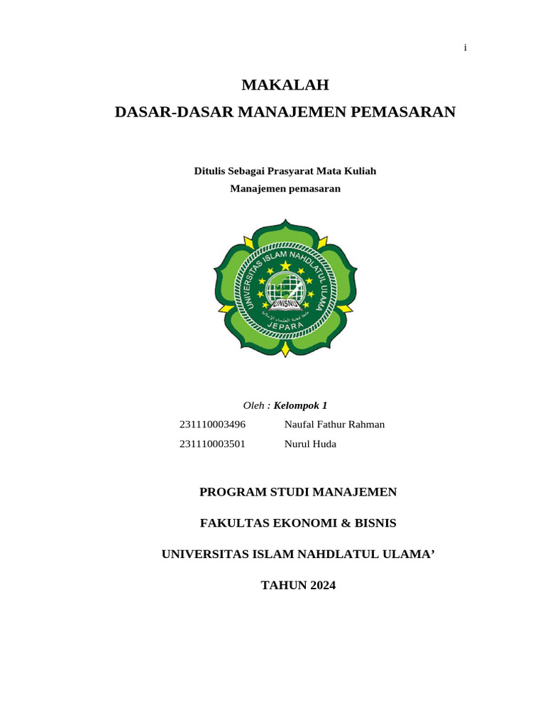 Makalah 1 | PDF