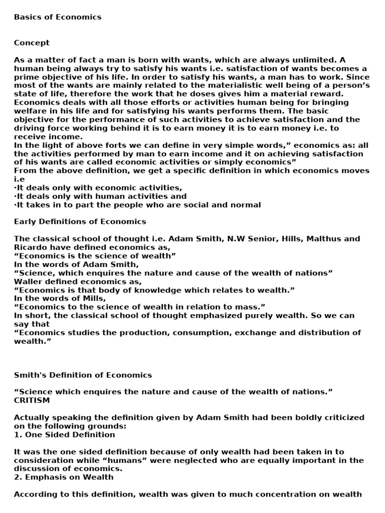 10-Basics of Economics | PDF