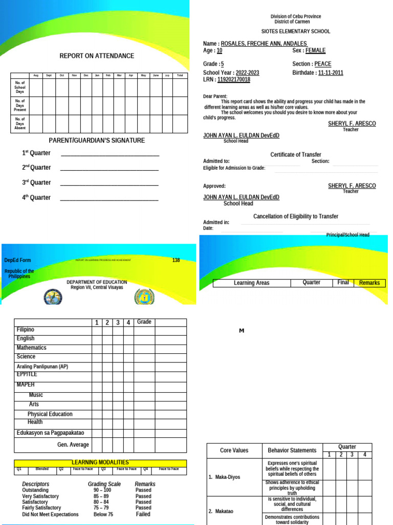 Form 138 Final | PDF