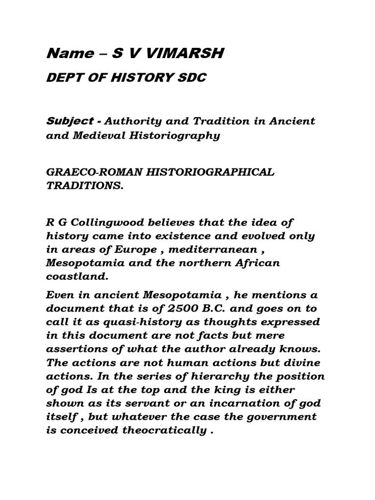 Assignment History PG | PDF