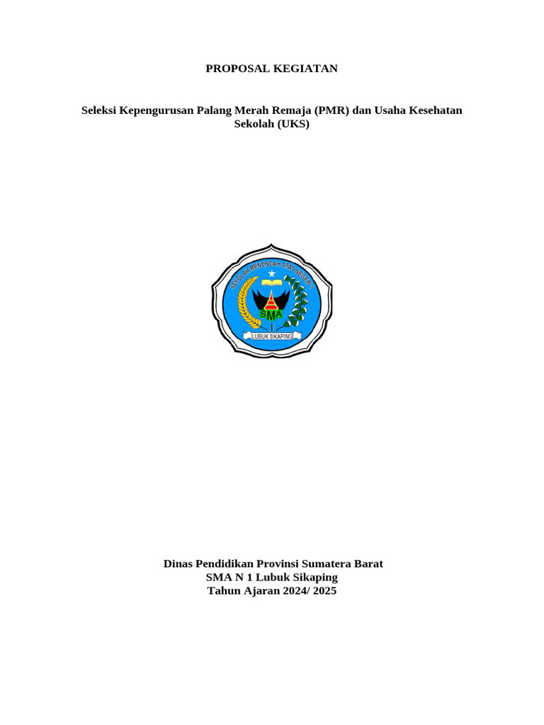 Proposal Seleksi PMR-1 | PDF