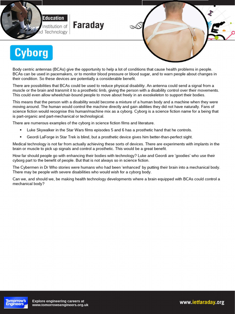 37054 Handout Cyborg FINAL | PDF