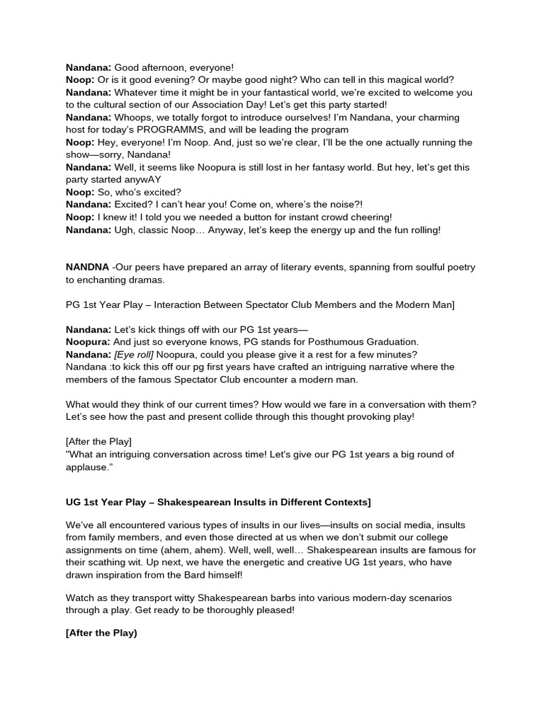 Script Thats Goin To Be Rejected | PDF