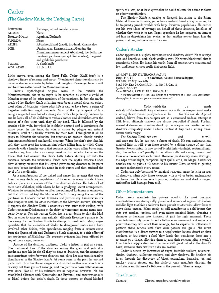 Cador | PDF