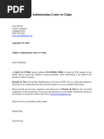 Authorization Letter Lto Claim Plate | PDF