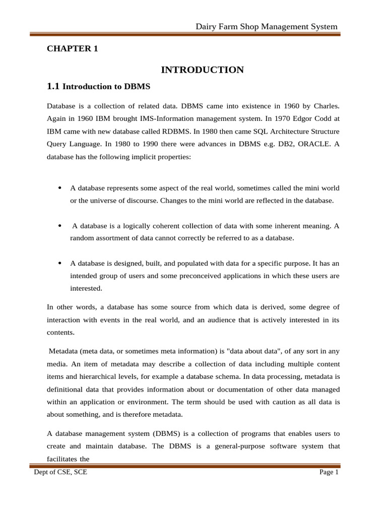 Daily Farm Shop Management System Report Word | PDF