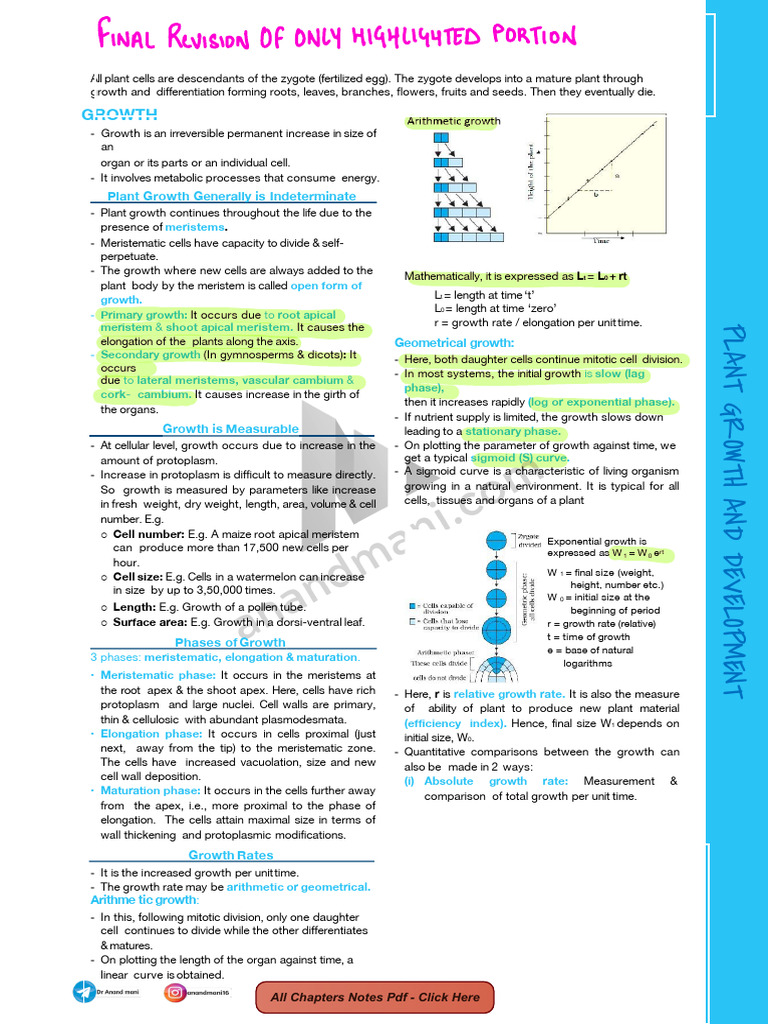 Plant Growth and Development | PDF