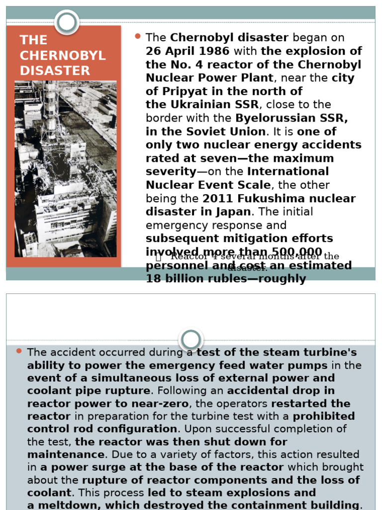 The Chernobyl Disaster | PDF