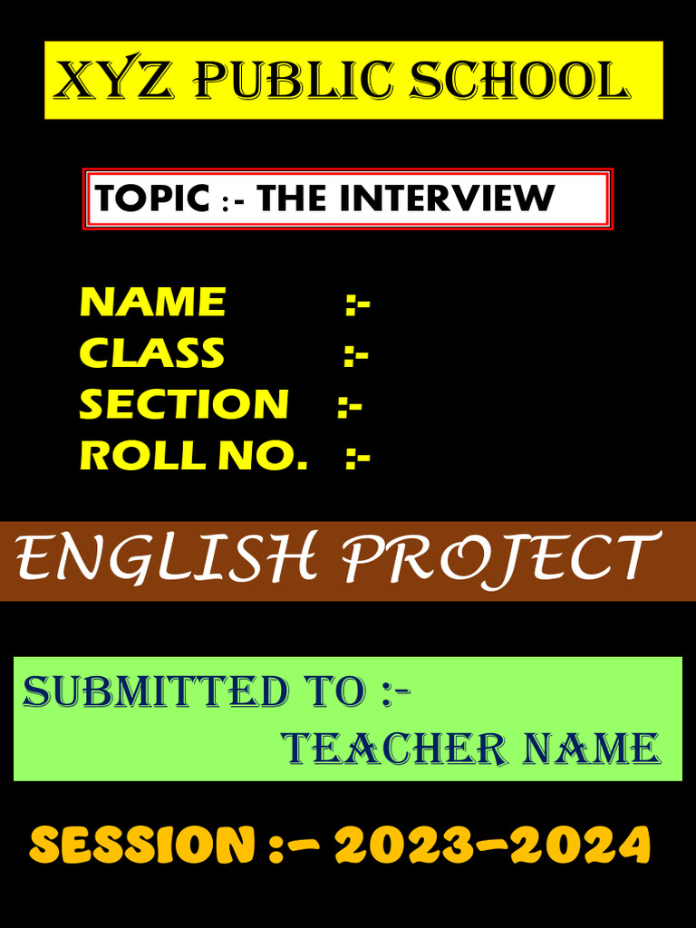 The Interview Part 1 Pdf