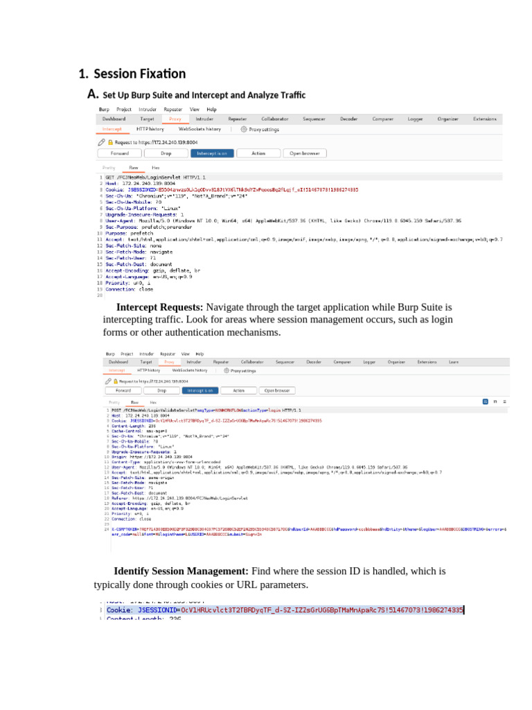 Session Fixation BURP | PDF