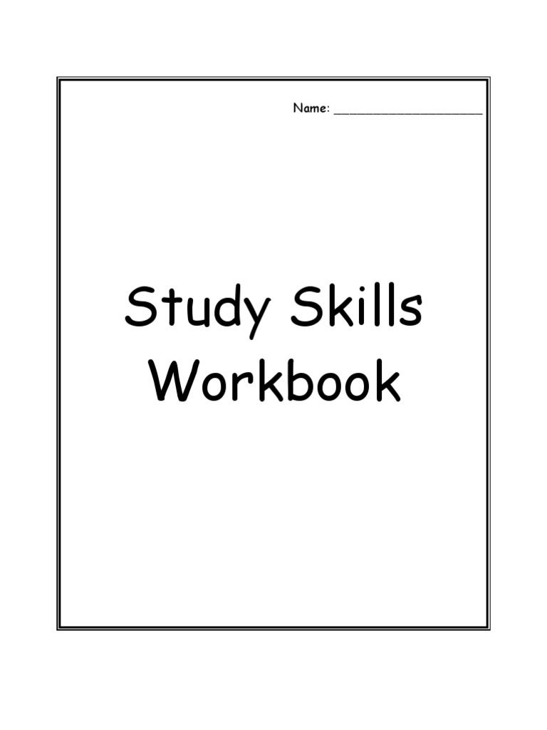 Study Skills Workbook for Students | PDF | Multiple Choice | Study Skills