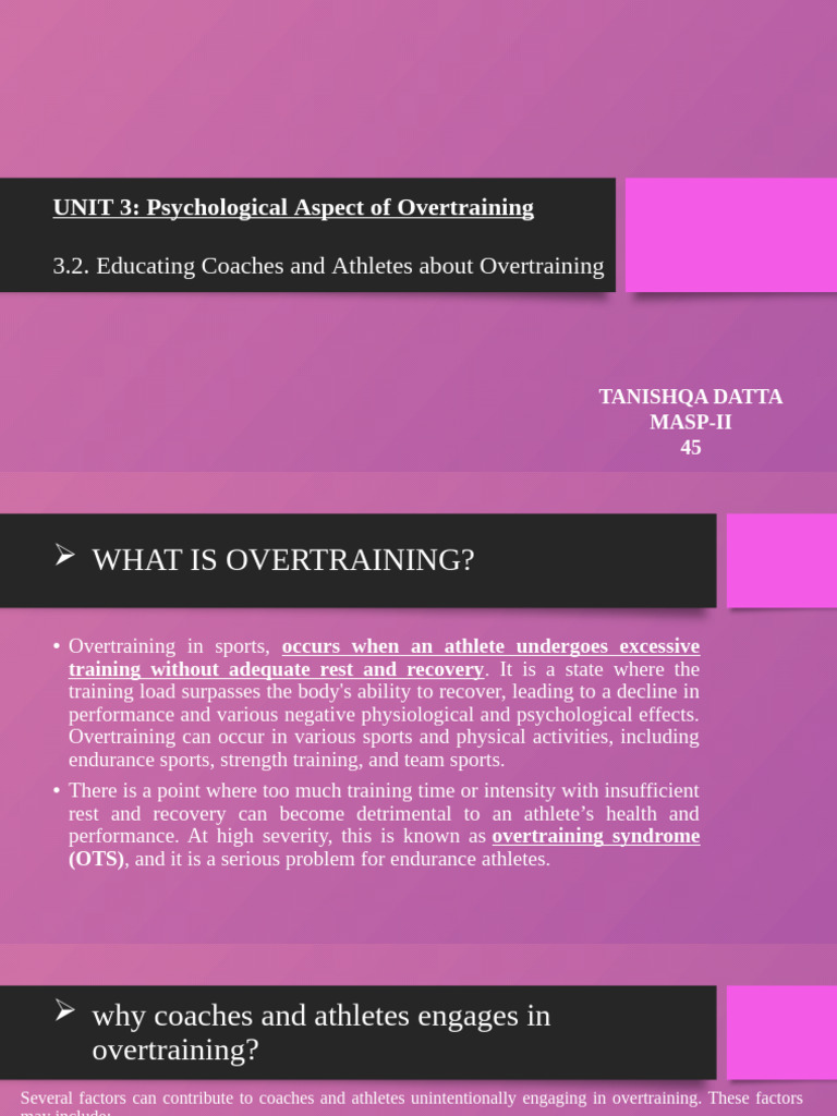 3.2 Overtraining | PDF