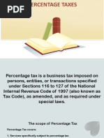 Understanding Percentage Taxes in Business | PDF | Value Added Tax | Taxes