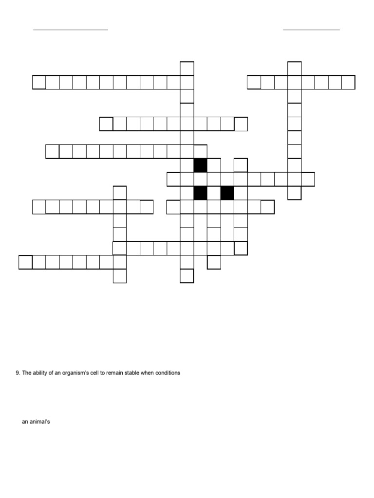 Cells The Foundation of Life - Crossword | PDF | Cell (Biology) | Cell ...