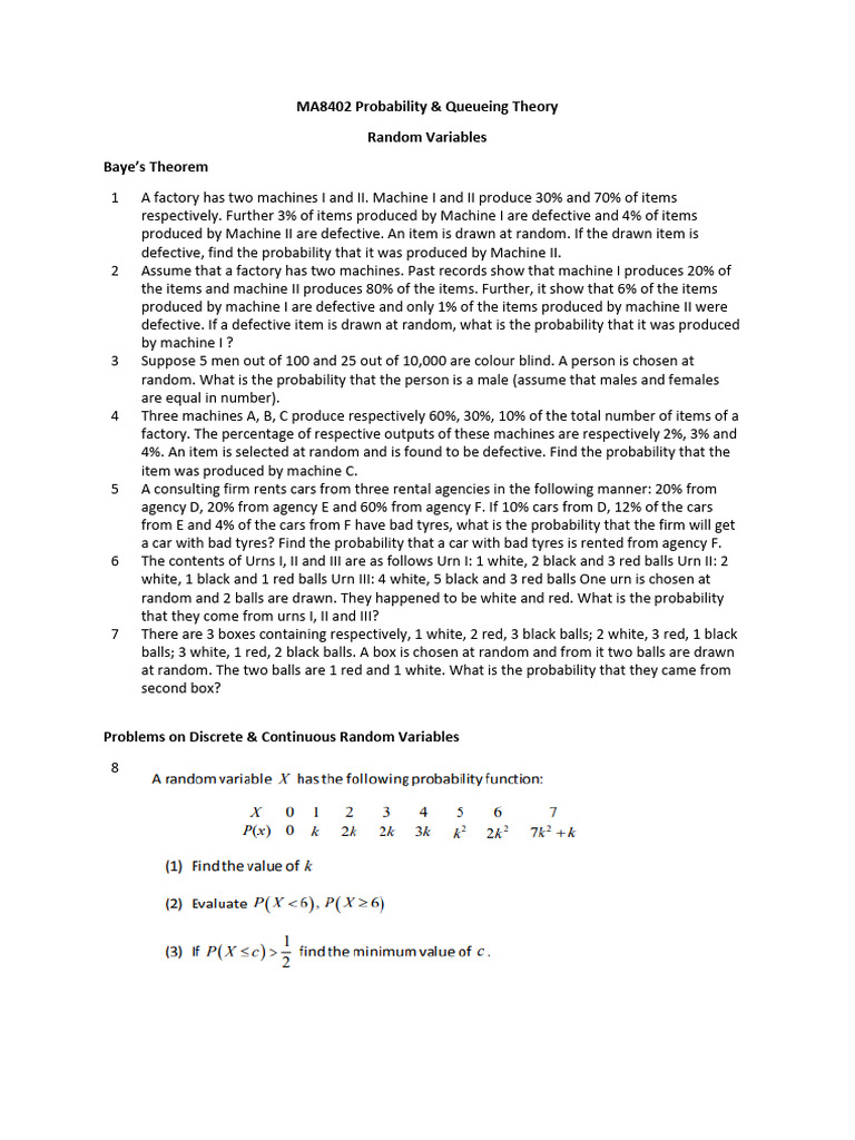 MA8402 QB Random Variables | PDF