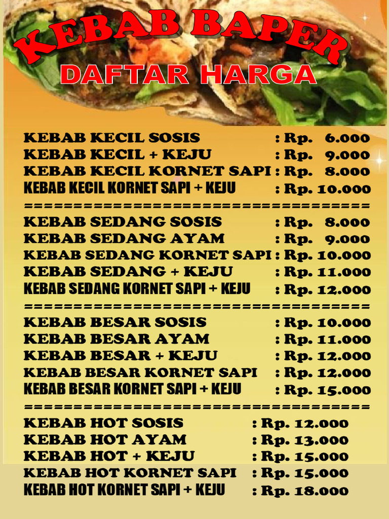 Kebab Baper | PDF