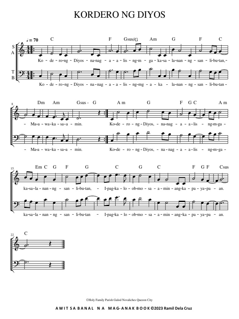 Kordero ng Diyos: Decenario ni Jesus | PDF
