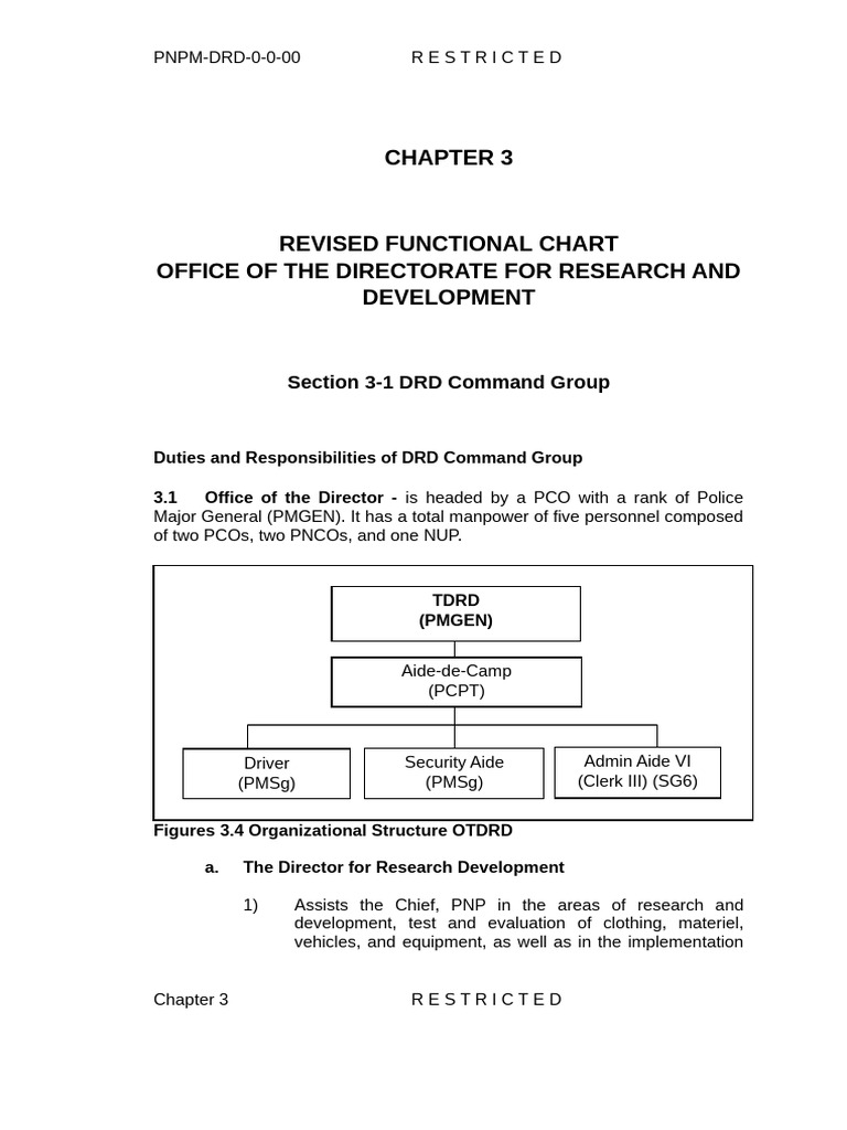 DRD AOM CHAPTER 3 ADMIN | PDF
