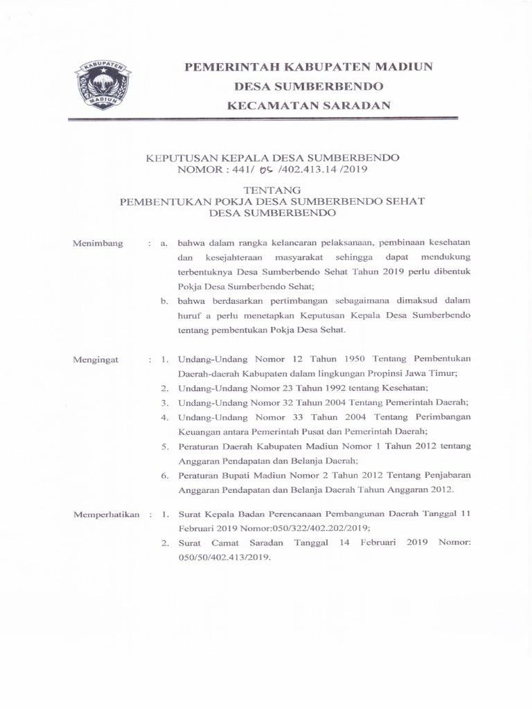 SCN - 0012 Sumberbendo | PDF