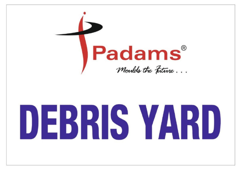 Debris Yard Signage | PDF