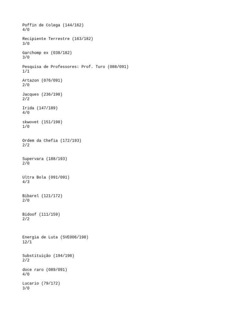 Deck Garchomp Pdf