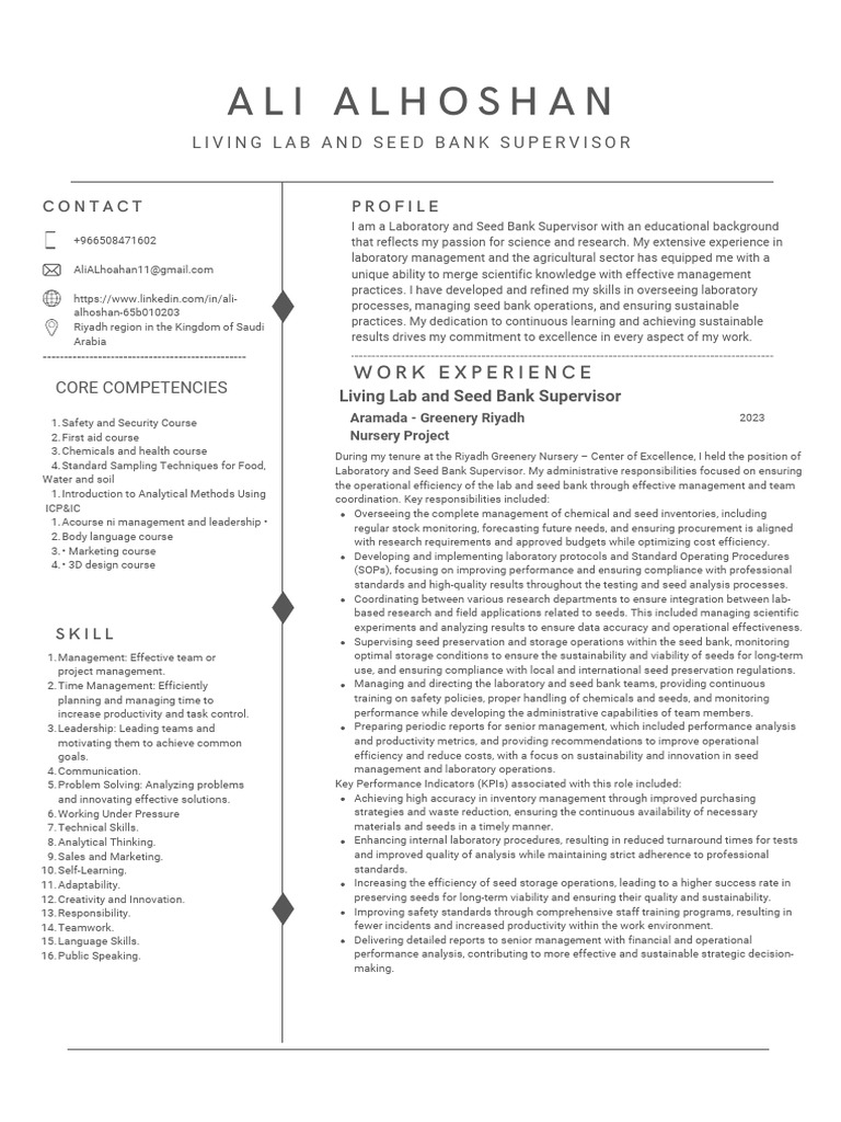 Ali Alhoshan CV | PDF
