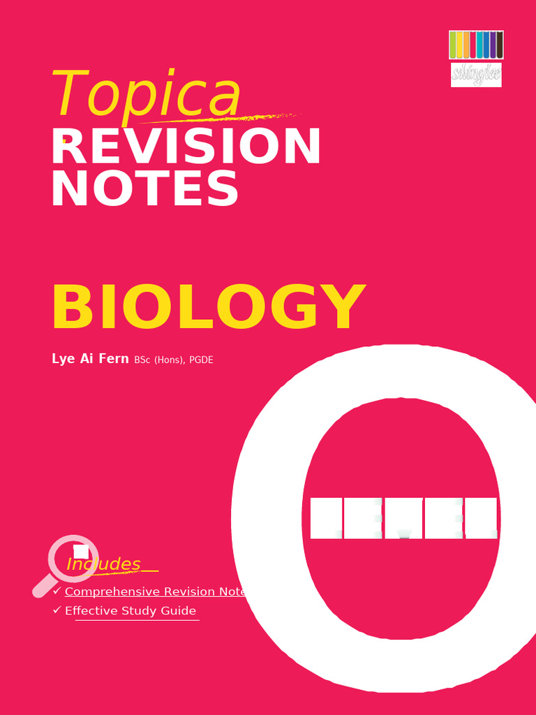 O Level Biology Revision Notes Guide | PDF | Endoplasmic Reticulum ...