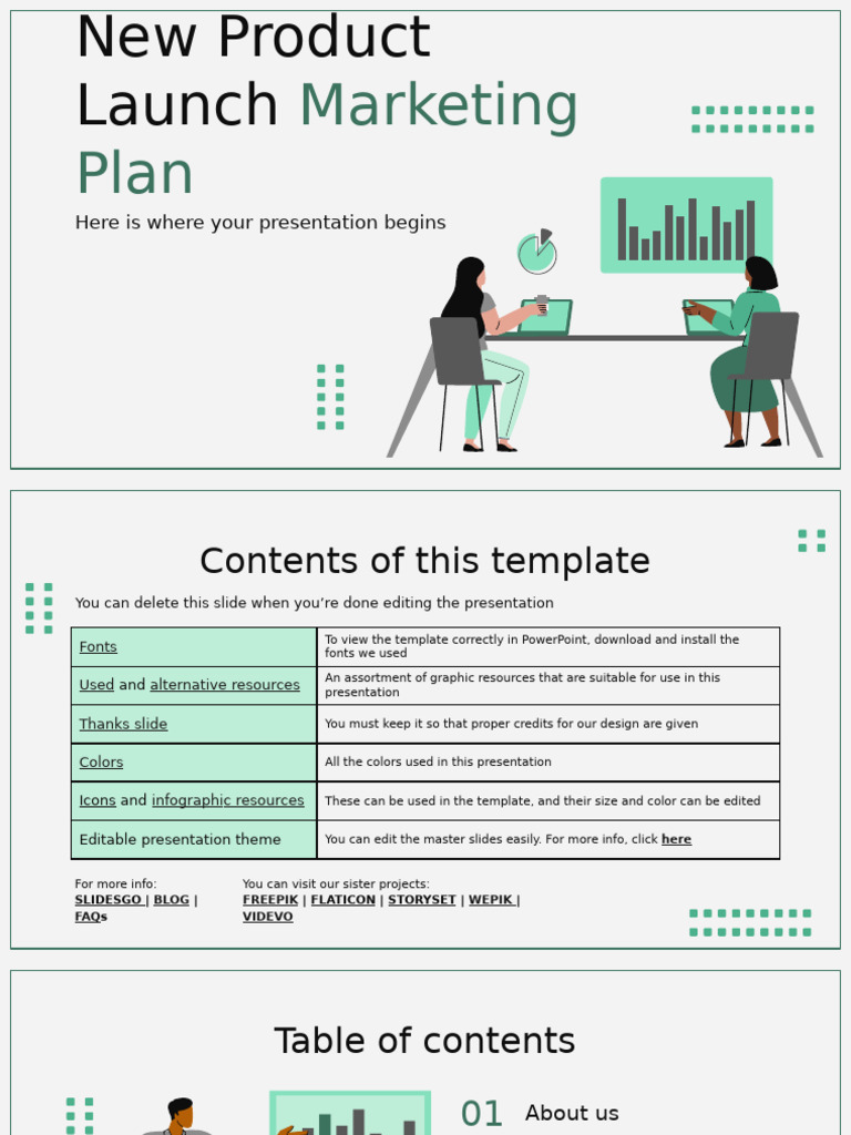 New Product Launch Marketing Plan by Slidesgo | PDF