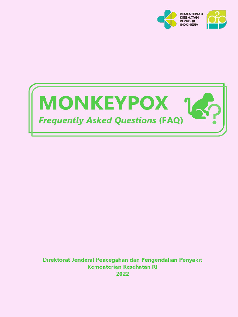 Frequently Asked Questions (FAQ) Monkeypox (Juli 2022) | PDF