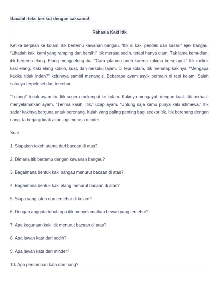 Bacalah Teks Berikut Dengan Saksama | PDF Bacalah Teks Berikut Dengan Saksama | PDF