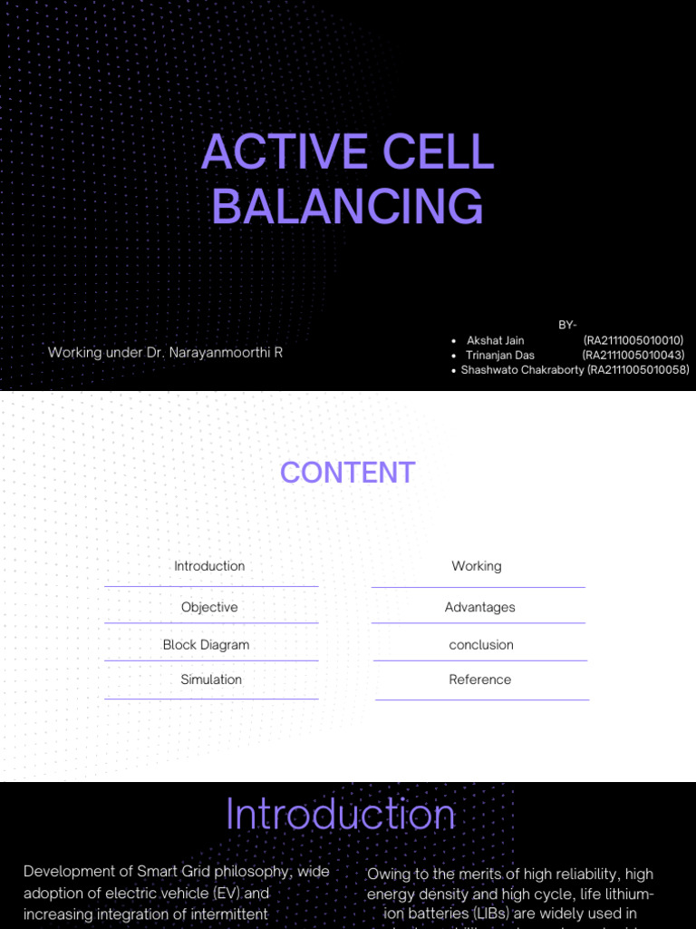 Active Cell Balancing | PDF