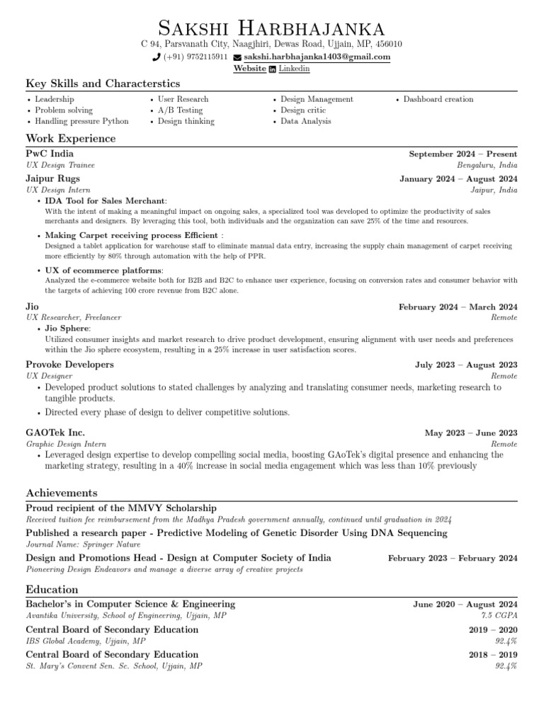 Sakshi Harbhajanka | PDF