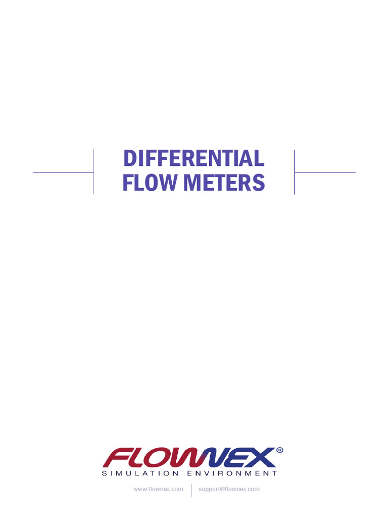 Differential Flow Meters | PDF | Flow Measurement | Fluid Dynamics