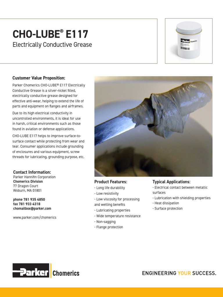 Parker Chomerics CHO LUBE E117 | PDF