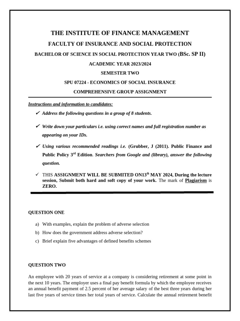 BSP2 - Spu07224 Comprehensive Group Assignment - 2024 | PDF ...
