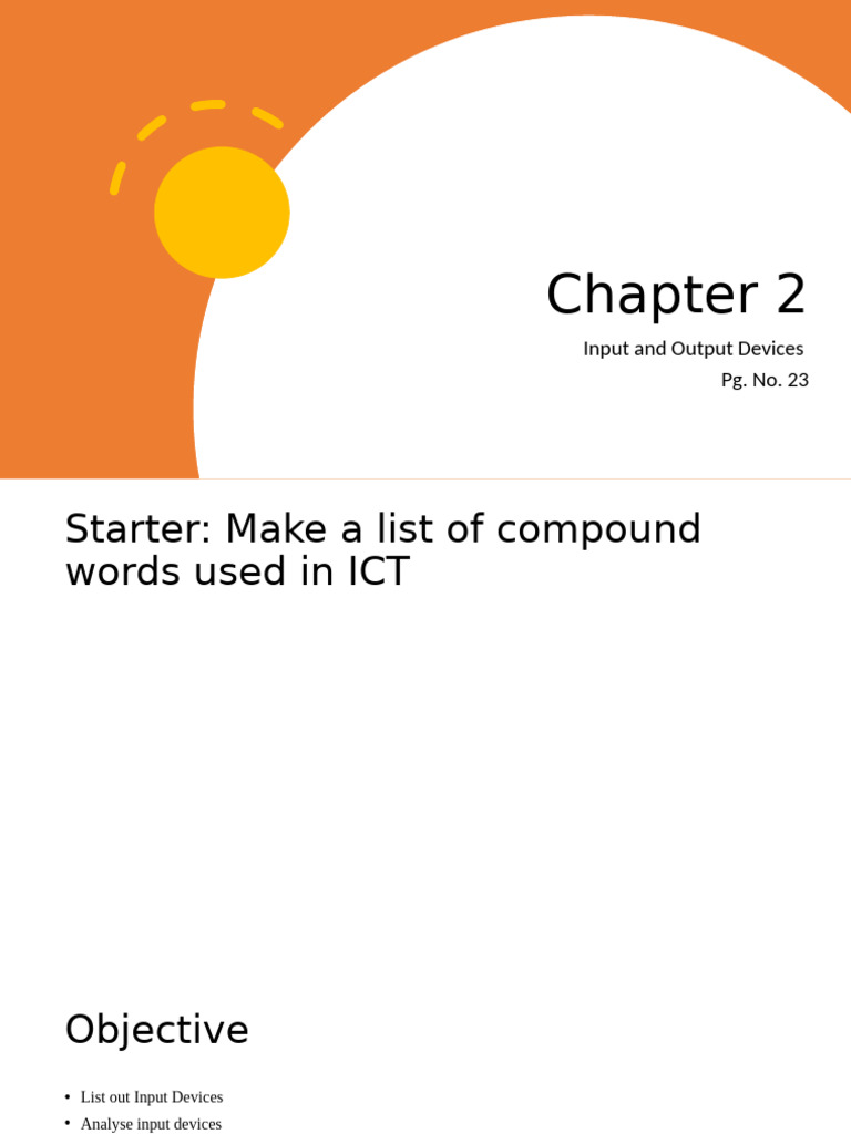 Chapter 2 Input and Output Devices Intro | PDF
