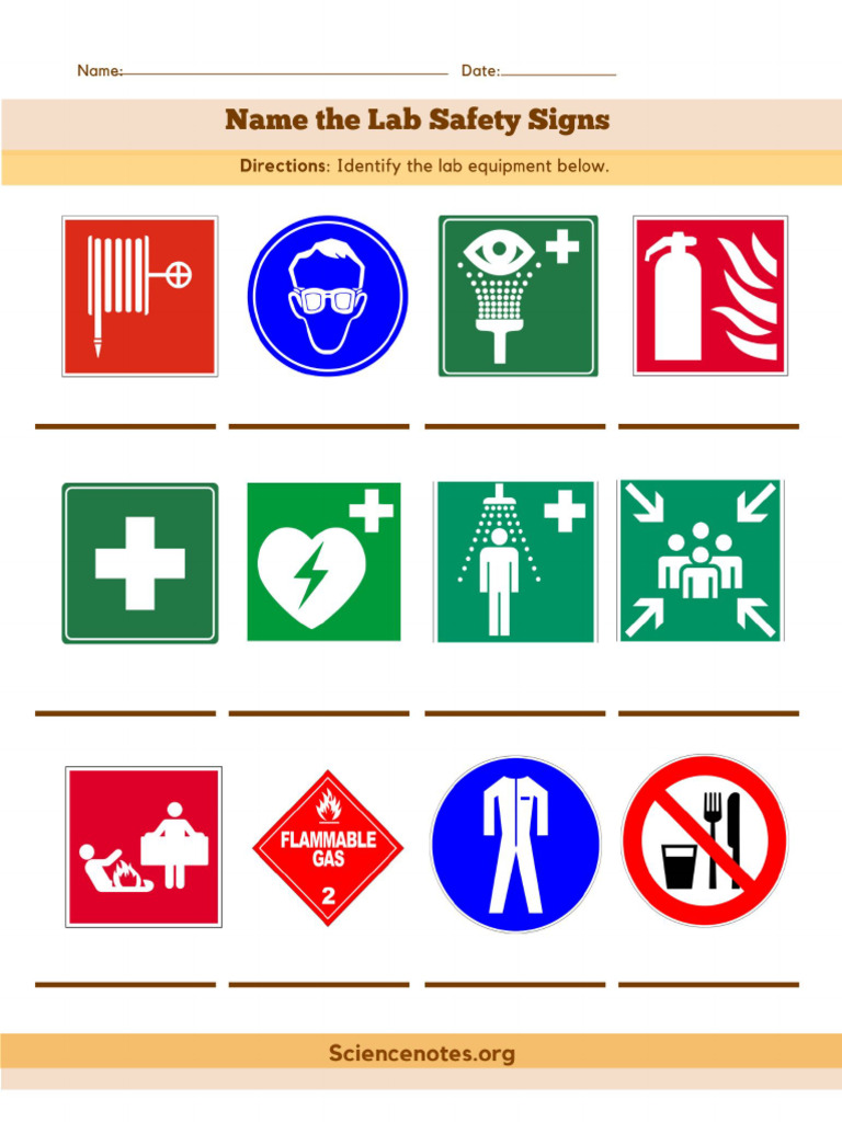 Name-the-Lab-Safety-Signs-3-Worksheet | PDF